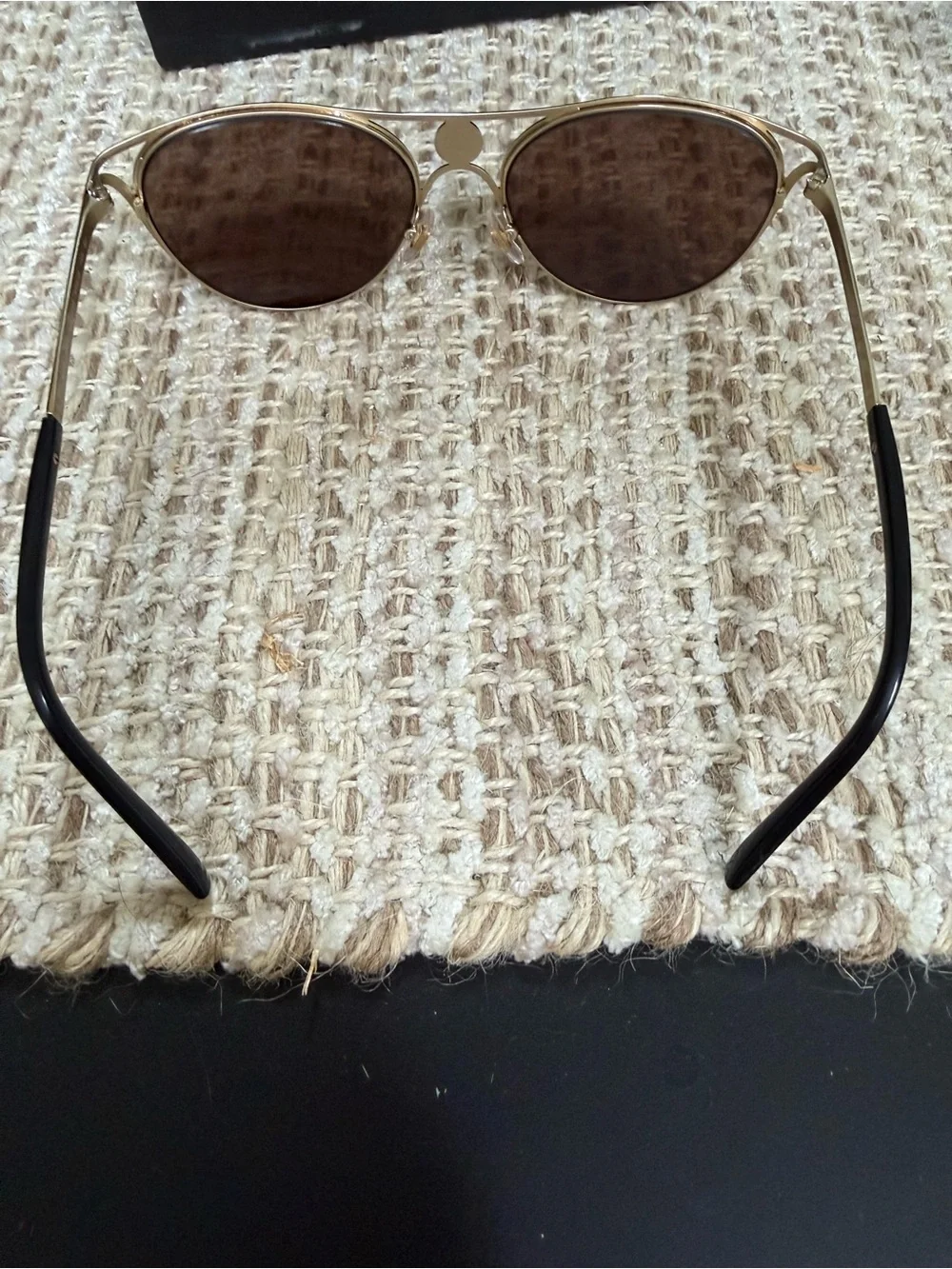 Versace | Accessories | Versace Gold Frame Brown Lens Sunglasses With ...